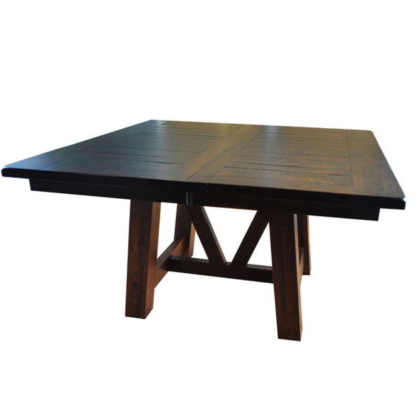 Square Extendable Dining Table (Cherry) | Rustic Red Door