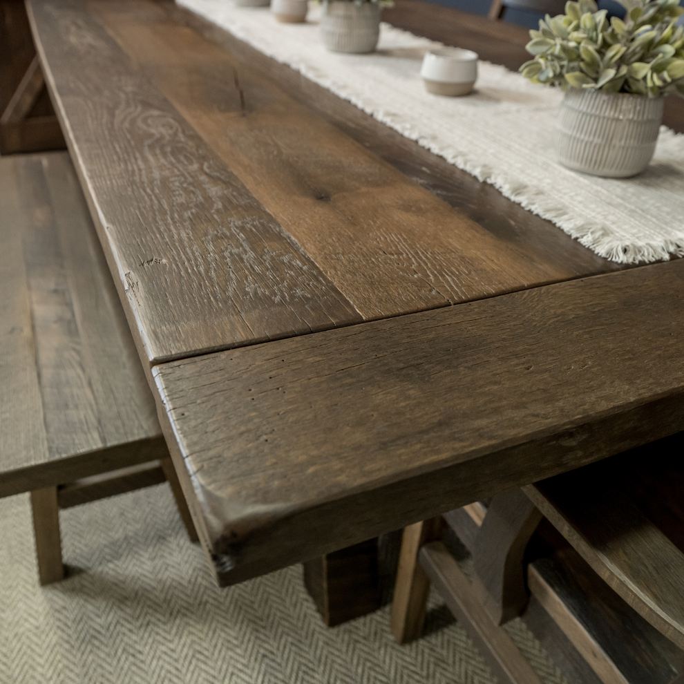 Reclaimed Wood Extendable Dining Table | Rustic Red Door