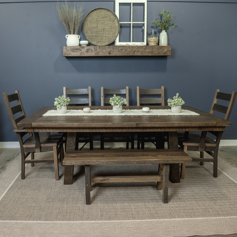 Reclaimed Wood Extendable Dining Table | Rustic Red Door