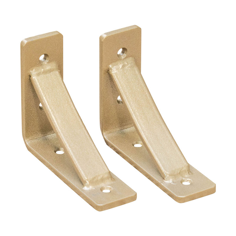 Heavy Duty Roman Gold Shelf Brackets | Rustic Red Door