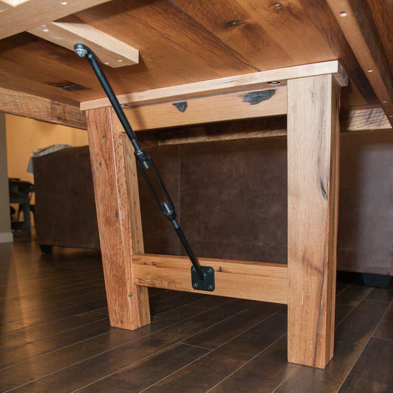 Reclaimed Wood Extendable Dining Table | Rustic Red Door